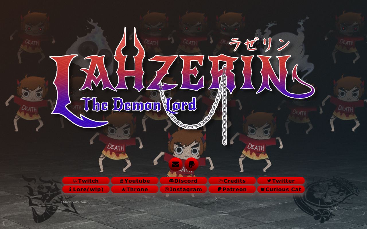 Lahzerin Landing Page